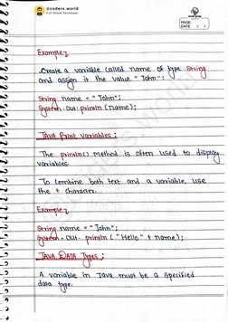 Java Handwritten Notes | PDF