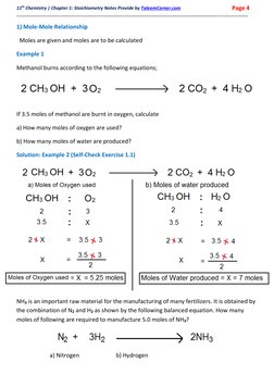 Class 11 Stoichiometry Notes PDF | PDF | Stoichiometry | Mole (Unit)