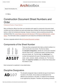 Architectural Sheet Numbering Standards | PDF | Architect | Engineering