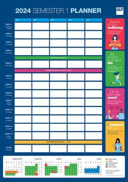QUT 2024 Academic Calendar Overview | PDF | Academia | Schools
