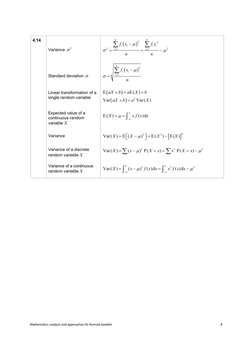 IB Math AA HL Formula Booklet 2023 | PDF | Area | Logarithm