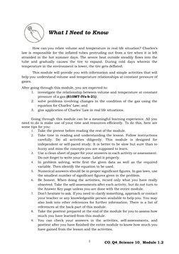 Science-10 Q4 Mod1.2 Charles-Law | PDF | Temperature | Gases