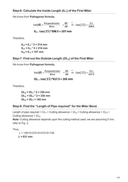 Miter Bend Calculation and Formula Guide | PDF | Pipe (Fluid Conveyance ...