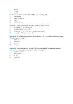 18th Edition Wiring Regulations Mock Exam | PDF | Electrical Wiring ...