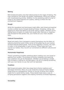 Bread vs Pastry: Key Differences Explained | PDF | Breads | Baking