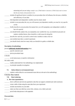 IB Biology IA Criteria for 2025 | PDF | Methodology | Statistics