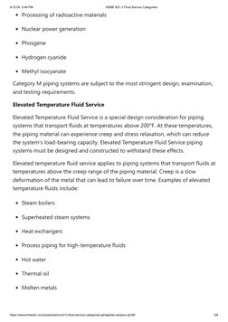 ASME B31.3 Fluid Service Categories Explained | PDF | Water | Natural Gas