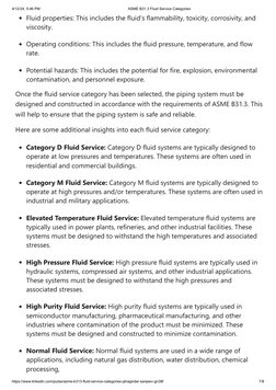 ASME B31.3 Fluid Service Categories Explained | PDF | Water | Natural Gas