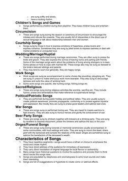 Types and Functions of Oral Songs | PDF | Poetry | Songs