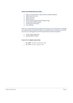 Python Programming Masterclass Overview | PDF | Python (Programming Language) | Computer Program