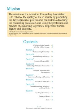 ACA Code of Ethics Overview 2024 | PDF | Confidentiality | Informed Consent