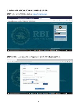 RBI FIRMS User Manual for Businesses | PDF | Password | Stocks