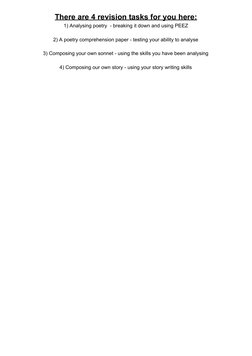 Year 7 Poetry Analysis Revision Guide | PDF | Poetry | Rhyme