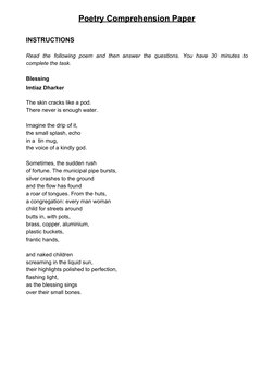 Year 7 Poetry Analysis Revision Guide | PDF | Poetry | Rhyme