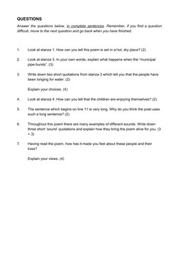 Year 7 Poetry Analysis Revision Guide | PDF | Poetry | Rhyme
