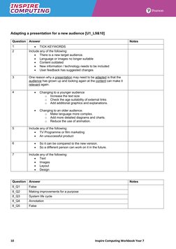 Year 7 Inspire Computing Workbook | PDF | Page Layout | Internet