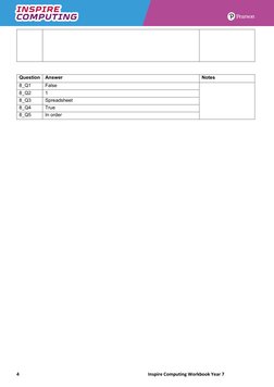 Year 7 Inspire Computing Workbook | PDF | Page Layout | Internet