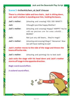 Jack and the Beanstalk Play Script | PDF | Jack And The Beanstalk