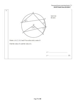 IB MYP Math Final Exam Y10 2024 | PDF | Vocational Education ...