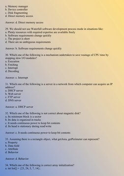 2017 Computer Science Exit Exam Questions | PDF | Computing ...