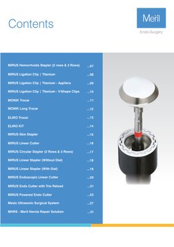 Meril Endo-Surgery Product Catalogue | PDF
