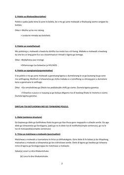Mefuta le Tshegetso ya Polelo ya Setswana | PDF | Linguistics | Languages