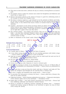Julius Caesar Workbook Solutions ICSE | PDF | Julius Caesar | Mark Antony