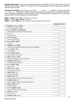 CELF-5 Assessment Protocol 5-8 Years | PDF