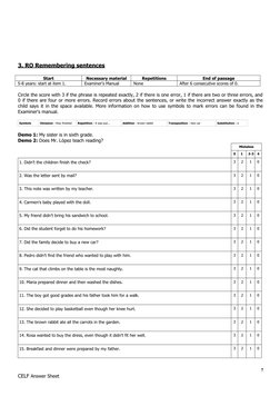 CELF-5 Assessment Protocol 5-8 Years | PDF