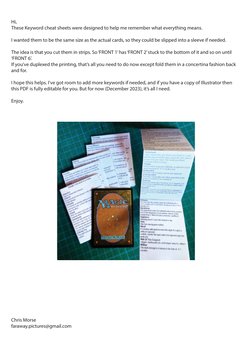 MTG Keyword Cheat Sheet 2023 | PDF | Wizards Of The Coast Games ...