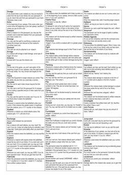 MTG Keyword Cheat Sheet 2023 | PDF | Wizards Of The Coast Games ...