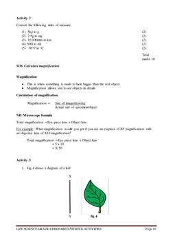 Grade 8 Life Science Prepared Notes | PDF | Cell (Biology) | Immune System