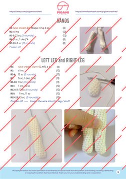 Bailu Crochet Doll Pattern by Pigami | PDF | Crochet | Crafts