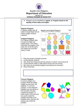 Grade 7 Math: Polygons Lesson Plan | PDF | Polygon | Rectangle