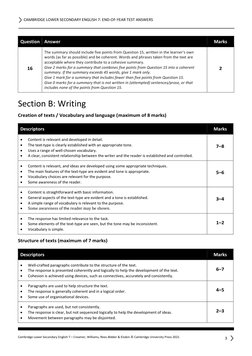Year 7 English End-of-Year Test Answers | PDF | Sentence (Linguistics ...
