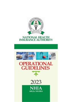NHIA Operational Guidelines 2023 | PDF | Wellness