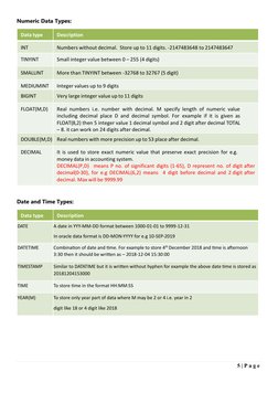 MySQL Overview and Data Types Guide | PDF | Relational Database | Databases
