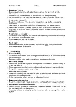 Grade 11 Economics: Economic Systems Notes | PDF | Economics | Economic ...