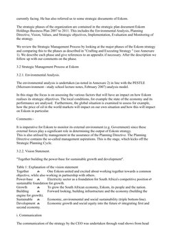 Eskom's Strategic Management Overview | PDF | Strategic Management ...