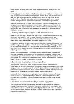 Snickers Supply Chain Overview | PDF | Cocoa Bean | Chocolate