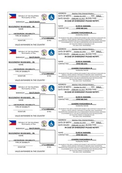 Senior Citizen ID Sample Card | PDF | Government And Personhood