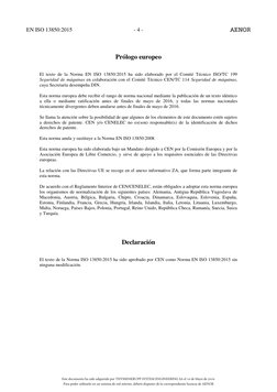 Norma UNE-EN ISO 13850:2016 | PDF | Estandarización | Organización ...
