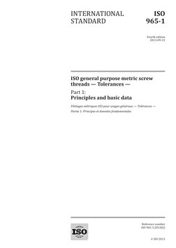 ISO 965-1, ENG, Ed 2, 2013 | PDF | Screw | Engineering Tolerance