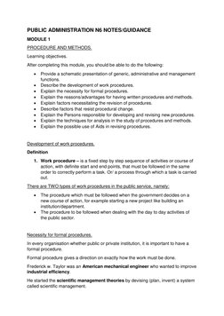 Public Administration N6 Study Notes | PDF | Audit
