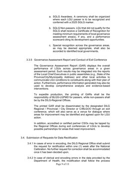 2025 SGLG Guidelines and Assessment Criteria | PDF | Governance | Policy