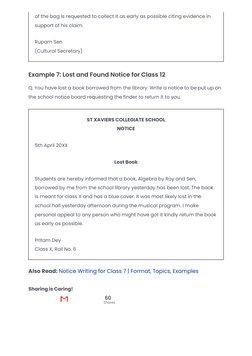 Notice Writing On Lost and Found - Format, Examples (2024) | PDF