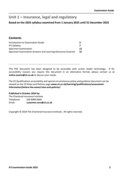 If1 Examination Guide For Exams From 1 January 2025 To 31 December 2025 ...