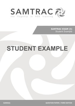 SAMTRAC Exam I-V3 - Exam Sample For Learners | PDF | Pressure Cooking ...