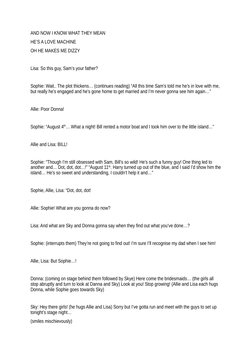 Mamma Mia Musical Script Excerpt | PDF
