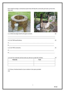 Grade 9 Technology June Exam Paper | PDF | Flood